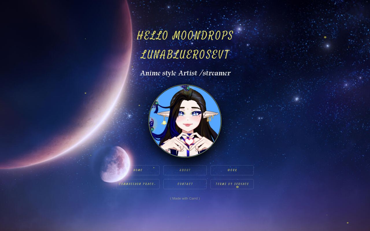 luna bluerose commission and network